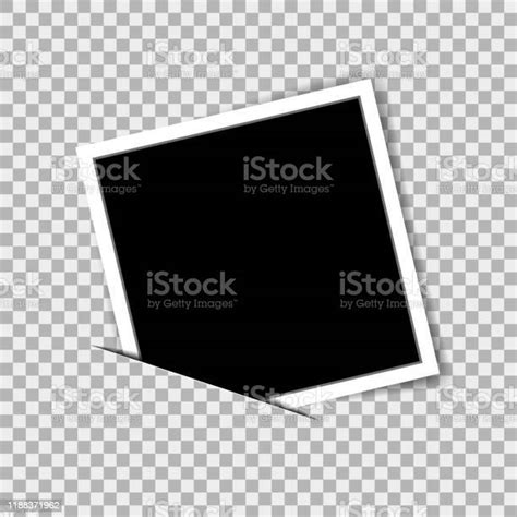 고립 된 배경에 모의 스타일의 사실적인 사진 프레임 투명 한 배경에 벡터 사진 프레임입니다 빈 사진 카드 빈 그림 사진 용 포토 프레임 벡터 일러스트레이션 건설 프레임에