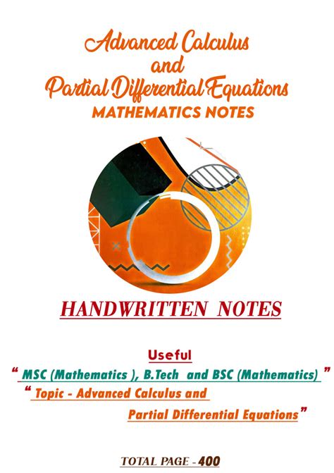 Advanced Calculus And Partial Differential Equations As Per Nep Bsc