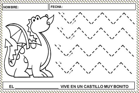 Fichas Para Trabajar El Trazo En Zigzag Actividades Infantil