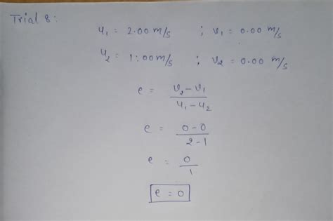 [solved] Calculate The Coefficient Of Restitution For Each Collision Please Course Hero