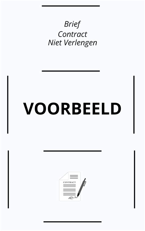 Brief Contract Niet Verlengen Voorbeeld