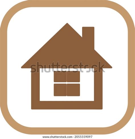 Simple House Symbol Home Icon Sign Stock Illustration 2055559097