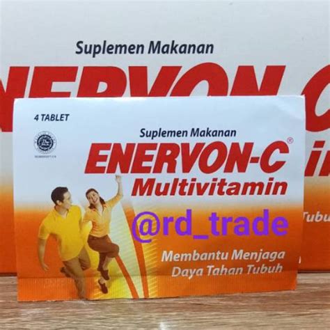 Jual Enervon C Strip Isi 4 Tablet Shopee Indonesia