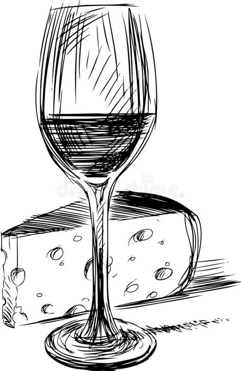 Resultado De Imagem Para Glass Of Wine Drawing Графитовые рисунки
