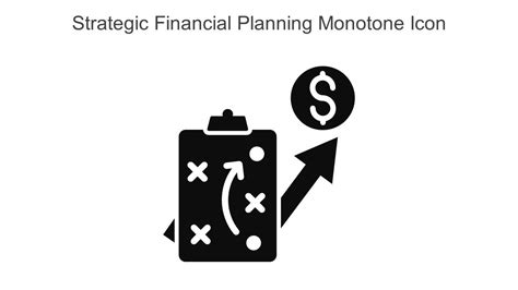 Strategic Financial Planning Monotone Icon In Powerpoint Pptx Png And