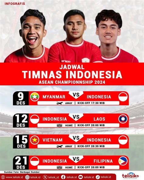 Infografis Jadwal Timnas Indonesia Di Piala Aff 2024 Telisik Id