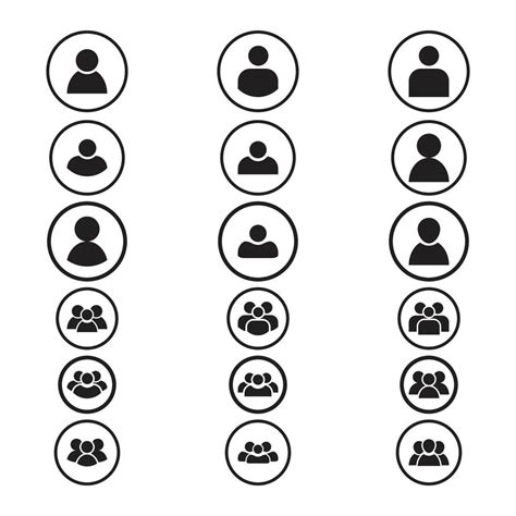 Simple Set Of User Icon Single User Icon Multiple User Icon User
