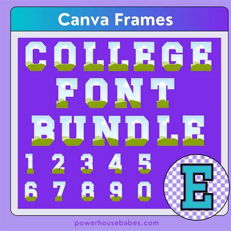 College Font Bundle College Font Svg College Fonts Chenille Numbers Chenille Letter Sport
