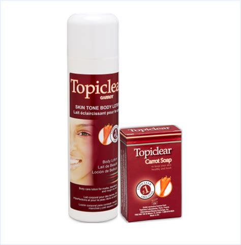 Topiclear Carrot Body Lotion And Carrot Soap 85gr Topiclear