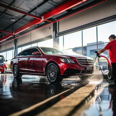Premium Photo Car Wash Service Vehicle Wheel Adult