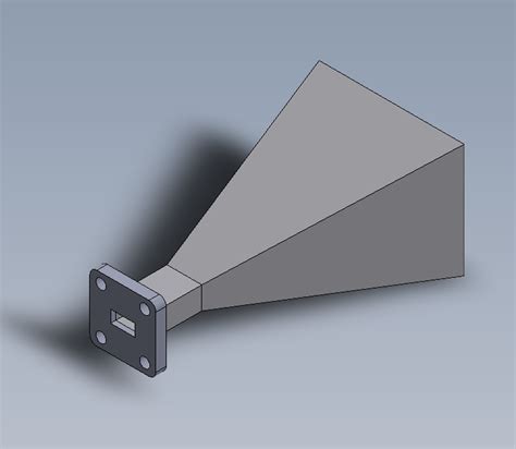 Wr28 Waveguide Horn Antenna 26 5 Ghz To 40 Ghz 20dbi Ubr Flange