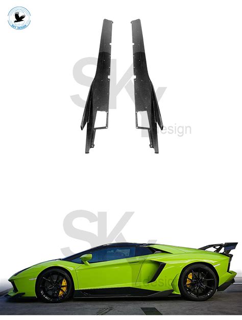 Carbon Fiber Side Skirts Body Kit For Lamborghini Aventador Lp700 720