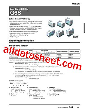 G SK Datasheet PDF Omron Electronics LLC