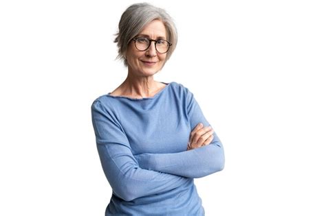 Free Psd Portrait Of Senior Woman Smiling