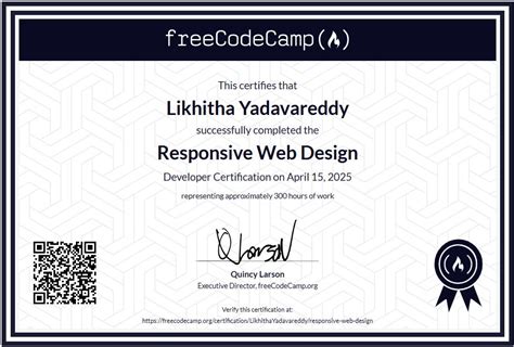 Responsivewebdesign Freecodecamp Webdevelopment Certification
