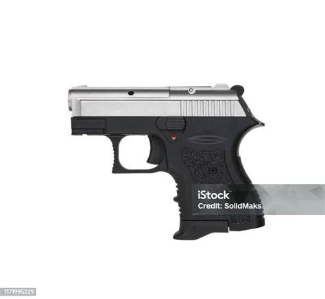 검은 색 은색 현대 총 권총은 흰색 배경에 격리 자기 방어를위한 작은 무기 여성을위한 완벽한 무기 강철에 대한 스톡 사진 및 기타 이미지 Istock