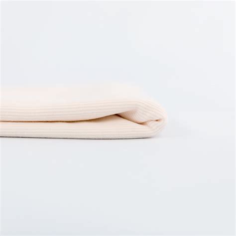 Remnant 02 Metre See You At Six Cloud White Ribbing Lamazi Fabrics