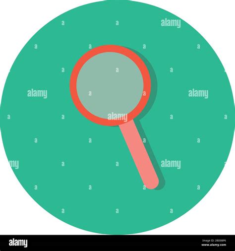Magnifying Glass Block And Flat Style Stock Vector Image And Art Alamy