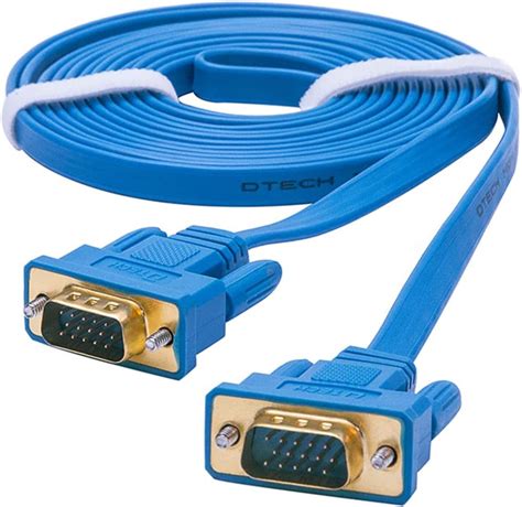 Ultra Slim Flat Computer Monitor Vga Cable 15 Feet Male To Male