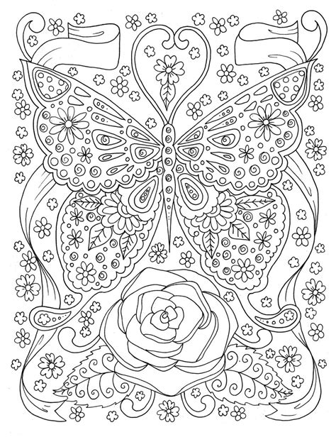 Papillon Coloriage Adulte Coloriage Livre Par Chubbymermaid Sur Etsy