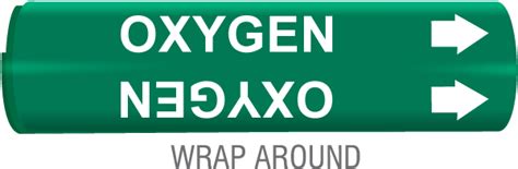 Oxygen Wrap Around Strap On Pipe Marker Get 10 Off Now