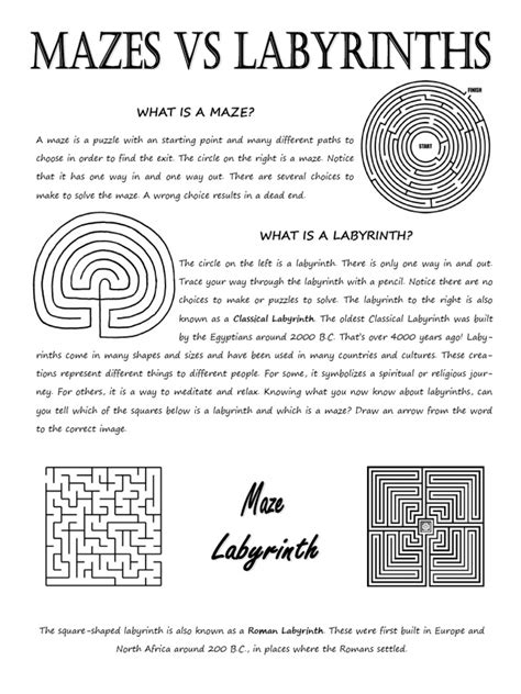 Mazes Vs Labyrinths2 Pdf Labyrinth Maze