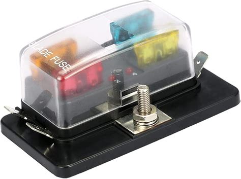Blade Fuse Box Dc 12v 24v 4 Way With Led Indicator Block For Car Boat