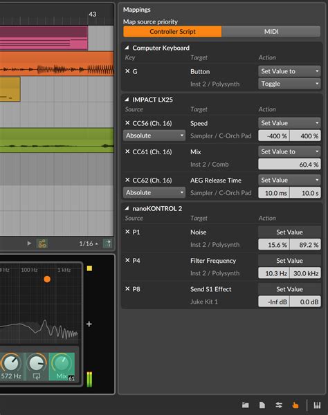 podłączanie kontrolera do bitwig audio factory