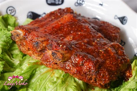 慢烤豬肋排食譜自製bbq醬汁｜一次就成功食譜 Simple Oven Baked Bbq Ribs ♥毛毛s 吃美食愛旅遊日誌♥