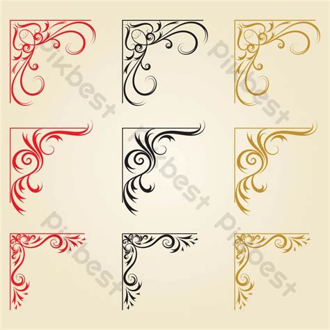 Fancy Corner Border Png