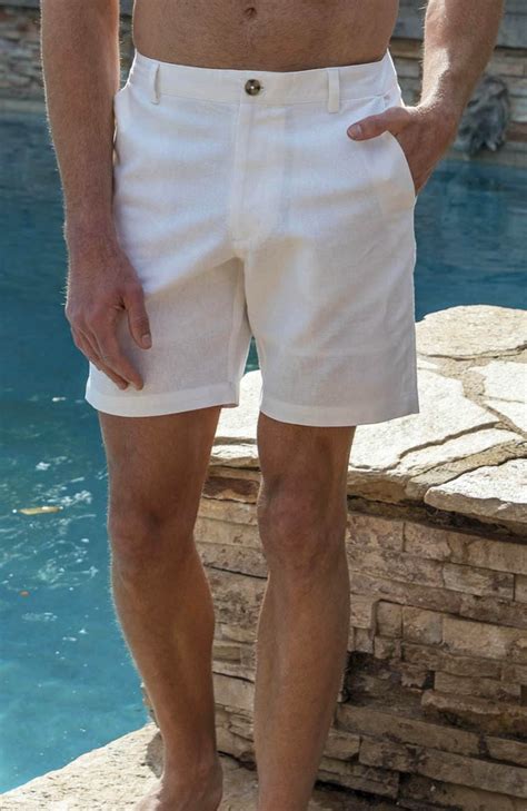 Bradford In Peach Mens Linen Shirt Wedding Tropics