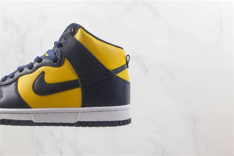 耐克nike Dunk High Michigan纯原版本高帮dunk密歇根黄色板鞋 耐克高帮dunk板鞋 货号：cz8149 700 莆田复