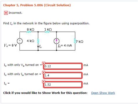 solved chapter 5 problem 5 006 circuit solution x