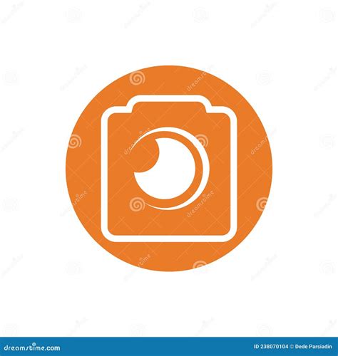 Camera Photography Logo Icon Vector Design Template Stock Illustration