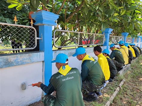 จิตอาสาพัฒนา” ปรับปรุงภูมิทัศน์ ทาสี อาคารเรียน ศฝ นศท มทบ 23 จัดกำลังพลของหน่วย ฯ ร่วมกับส่วน