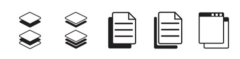 Layer Icon File And Application Task Manager Icon Multi Tasks Multi Layers Symbol 34597111