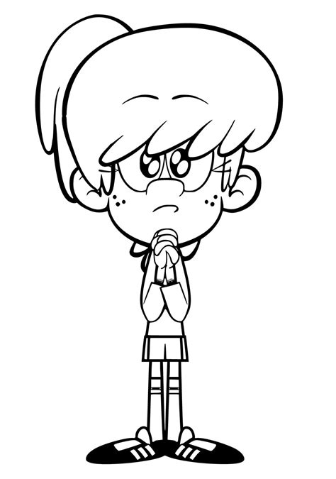 Cute Lynn Loud Coloring Page Download Print Or Color Online For Free