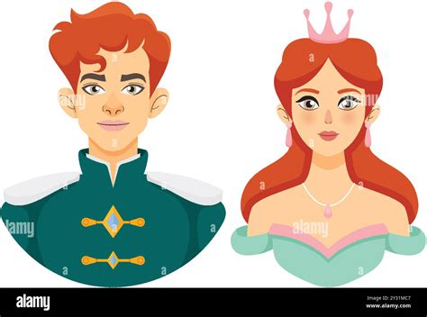 Vector Illustration Of A Prince And Princess Stock Vector Image And Art