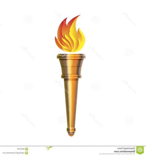 Fire Torch Vector At Collection Of Fire Torch Vector