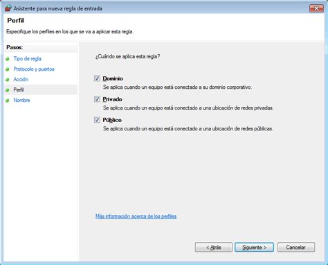 Configuración Del Firewall De Windows