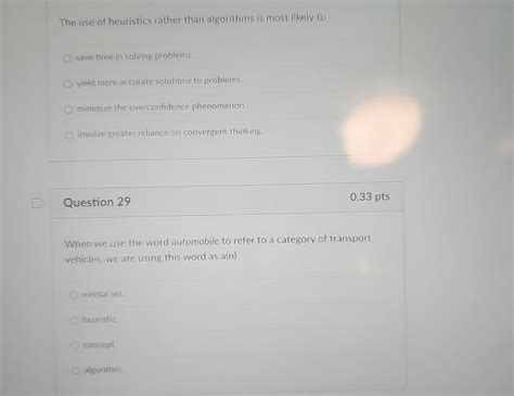 Solved The Use Of Heuristics Rather Than Algorithms Is Most