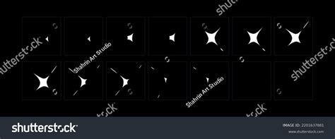 Shine Light Fx Animation Shine Vfx Stock Vector Royalty Free