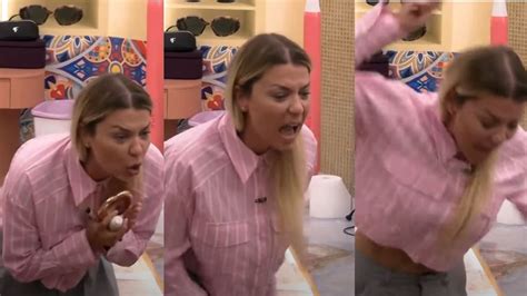 Screaming And Crashing Of Objects In Big Brother Vip Albania Rike Roçi Cannot Control Her Nerves