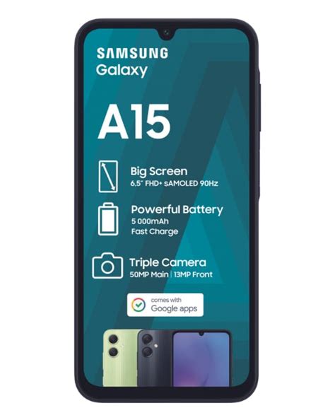 A15 128gb Dual Sim Black Cellphone Edgars