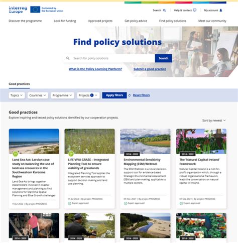 Progress Summary Infographics Interreg Europe