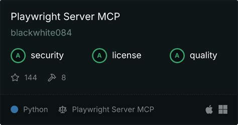 playwright plus python mcp readme md at master · blackwhite084