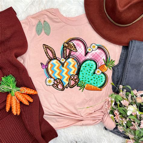Easter Hearts Dtf Heat Transfer