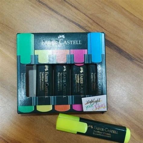Black Base Fine Tip Faber Castell Highlighter Marker At ₹ 65 Piece In