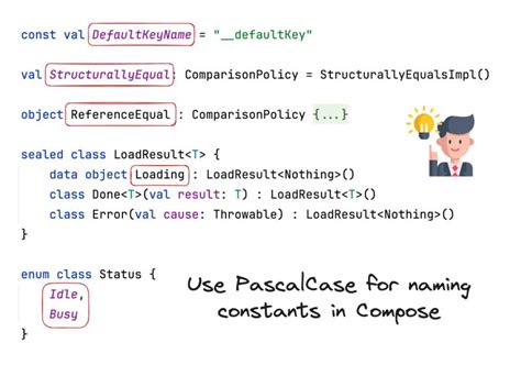 The Idiomatic Way Of Naming Constants In Compose Is Using Pascalcase