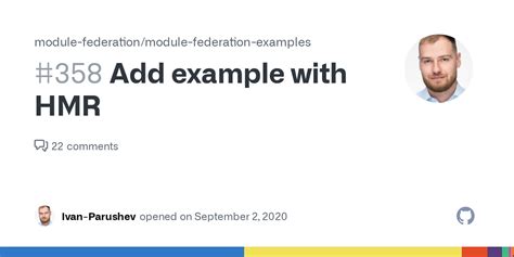 Add Example With Hmr · Issue 358 · Module Federationmodule Federation